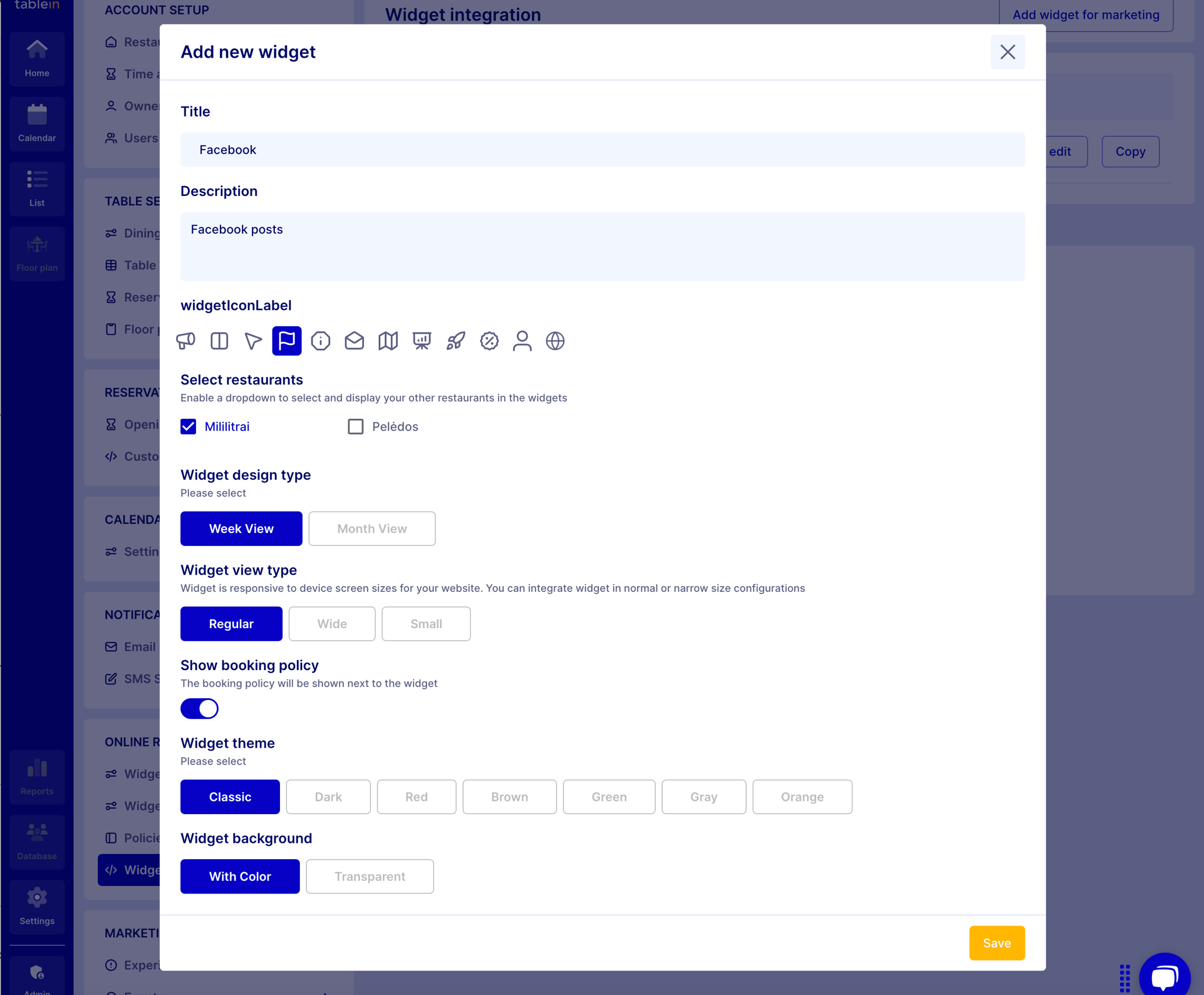 V3: Widget integration